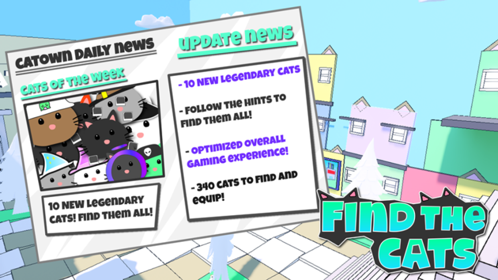 Find The Cats 340 NEW CATS for ROBLOX - Game Download