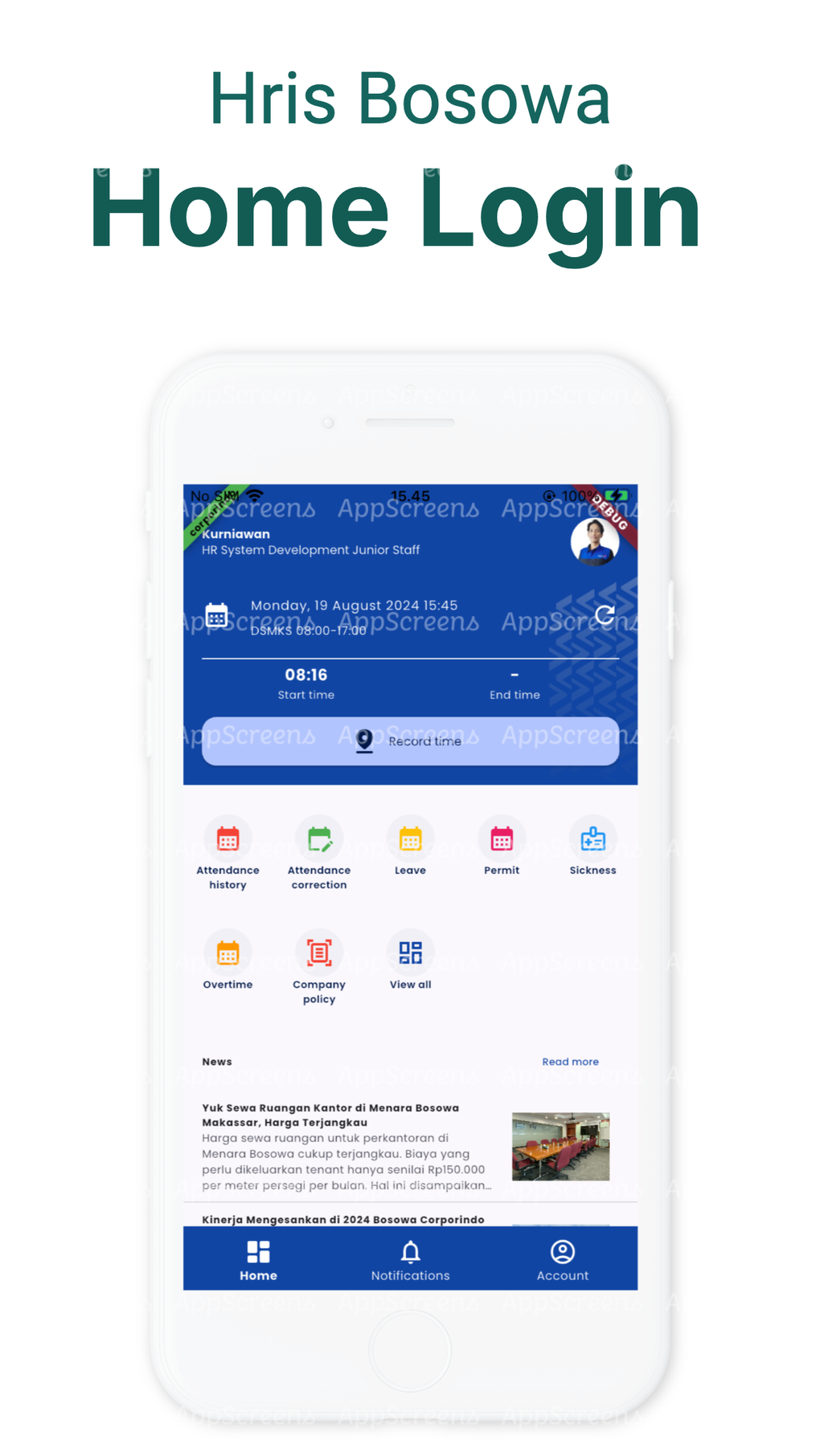 HRIS BOSOWA para iPhone - Descargar