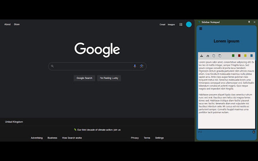 Side Panel Notepad for Google Chrome - Extension Download