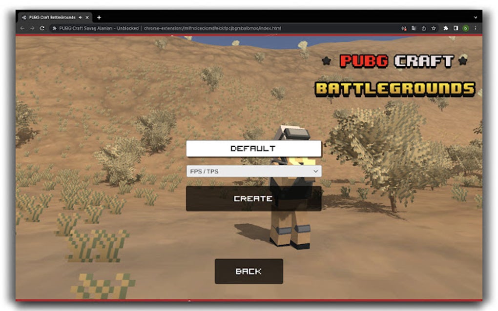 PUBG Craft Battlegrounds - Shooting Game para Google Chrome - Extensión Descargar