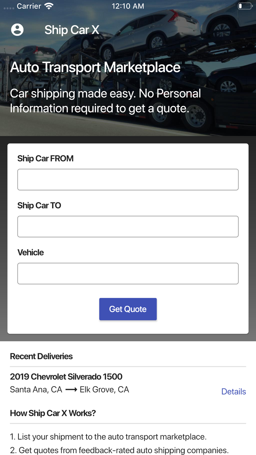 Ship Car X - Auto transport para iPhone - Descargar