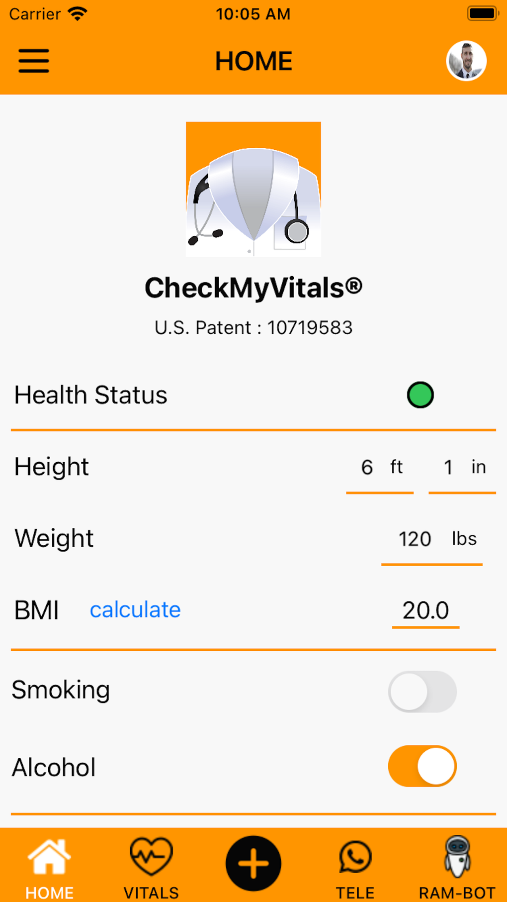 CheckMyVitals para iPhone - Descargar