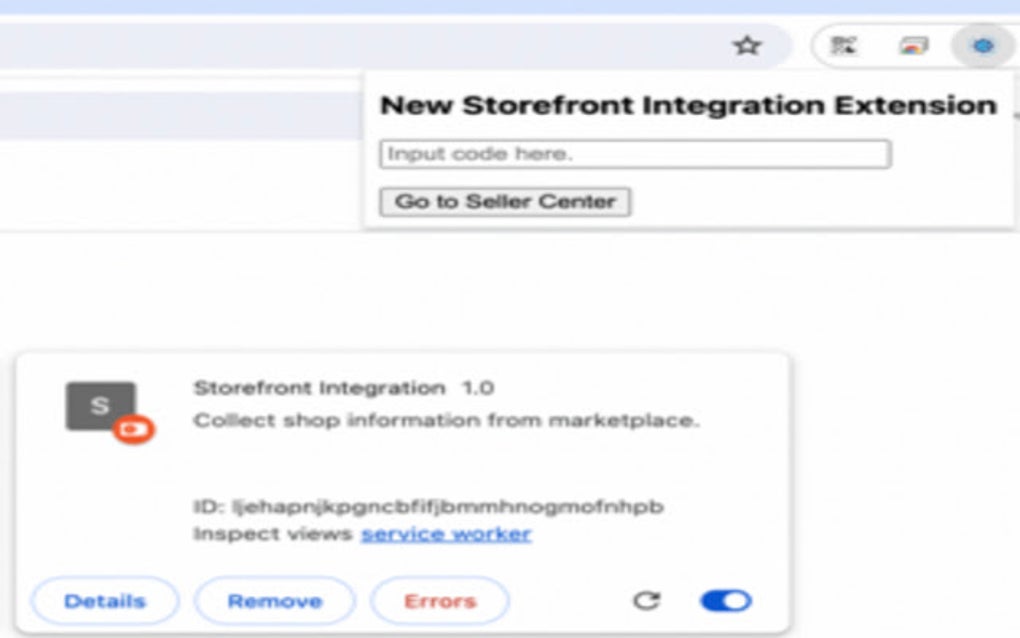 Storefront Integration for Google Chrome - Extension Download