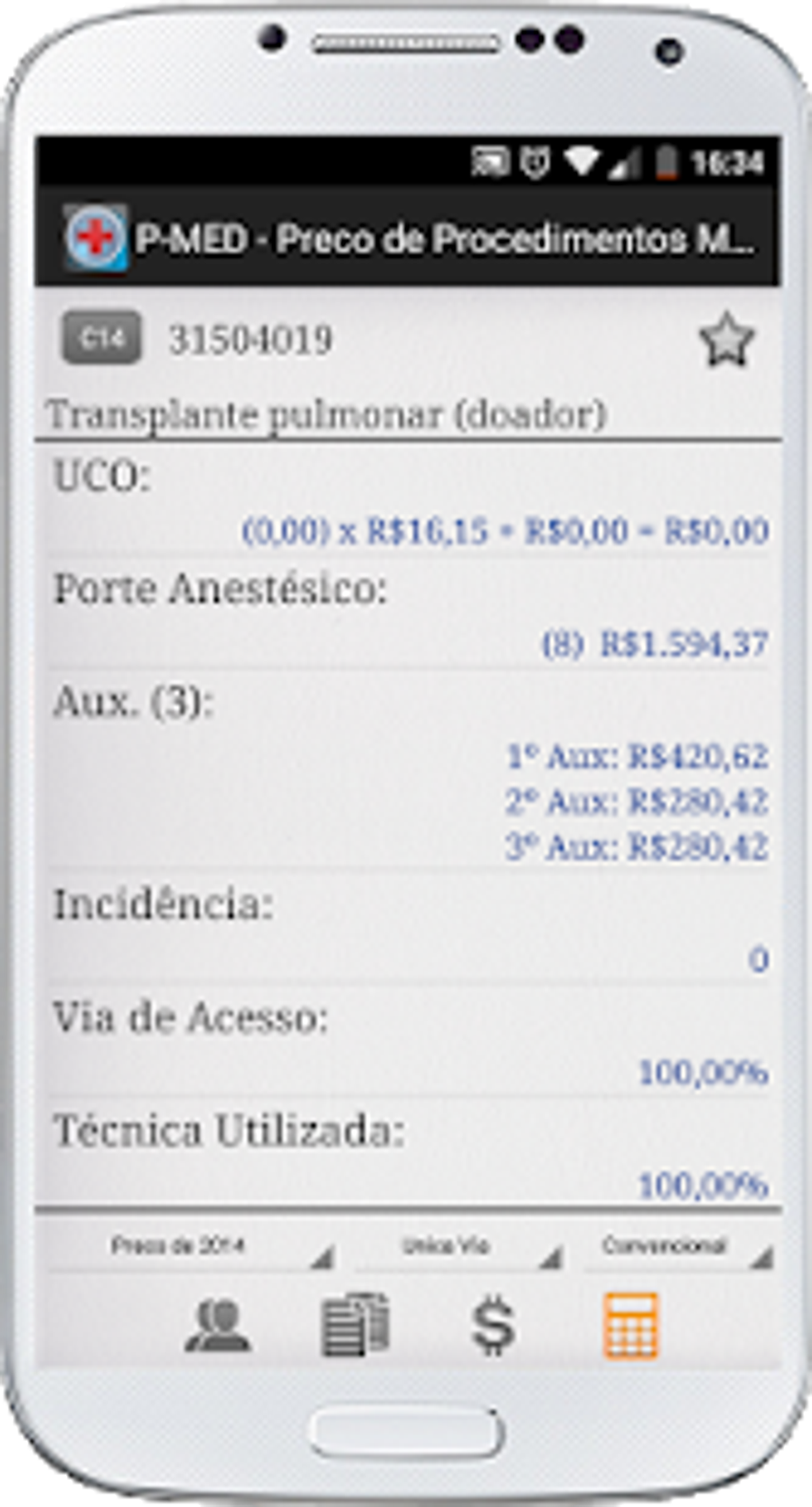 PMED - Preço de Procedimento Médico TUSS CBHPM AMB para Android - Download