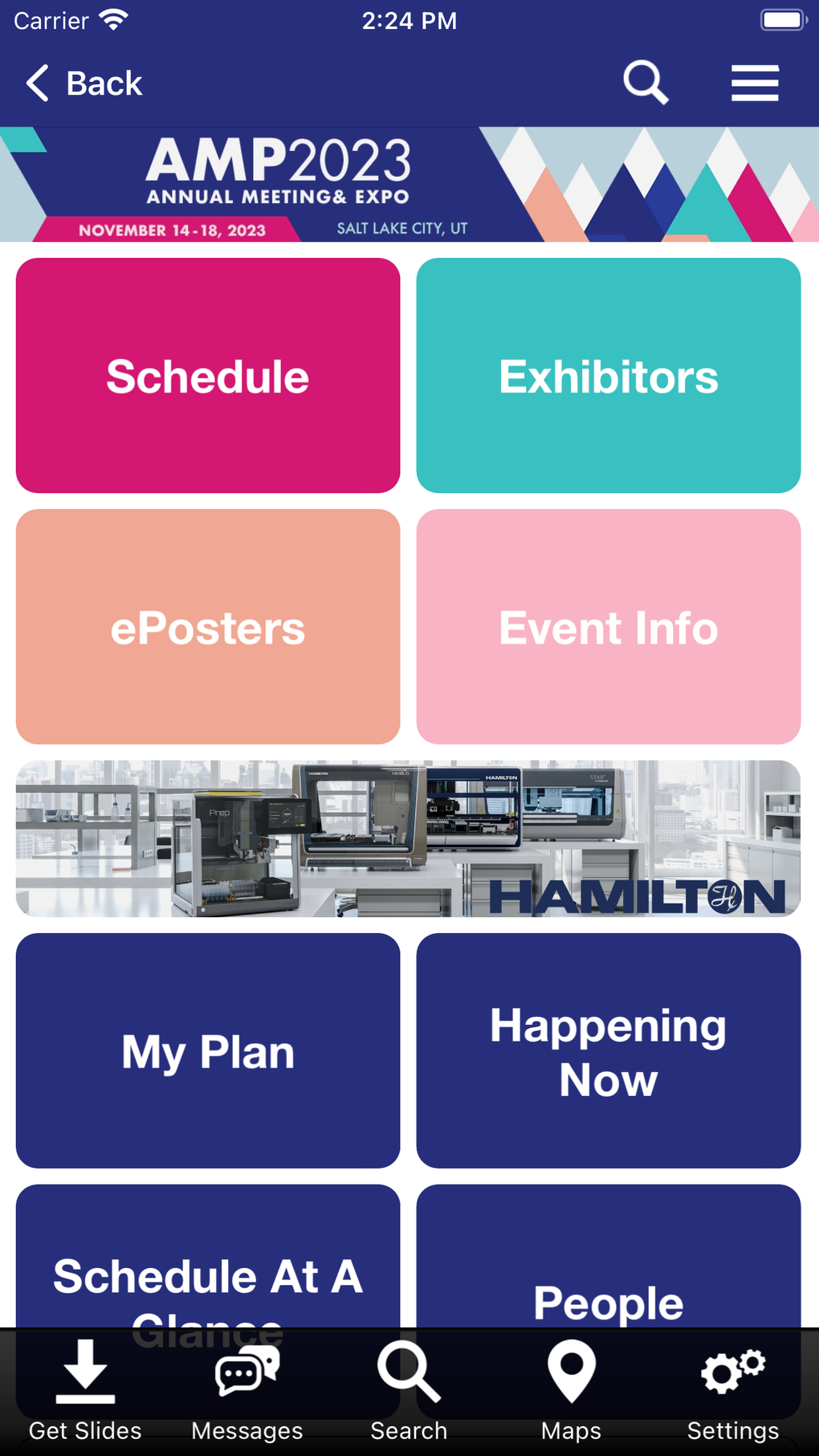 AMP Meetings para iPhone - Descargar