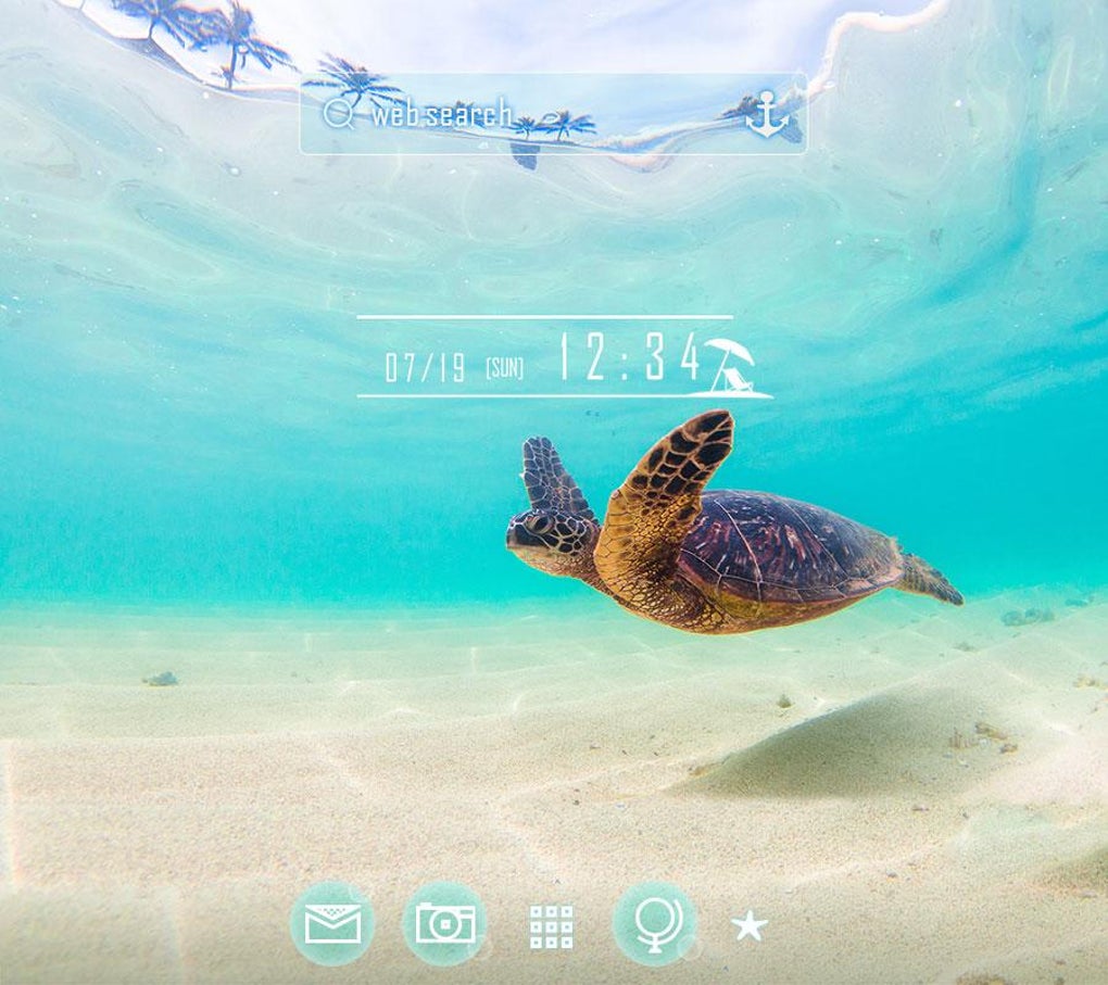 Sea Turtle's Swim +HOME Theme APK para Android - Descargar