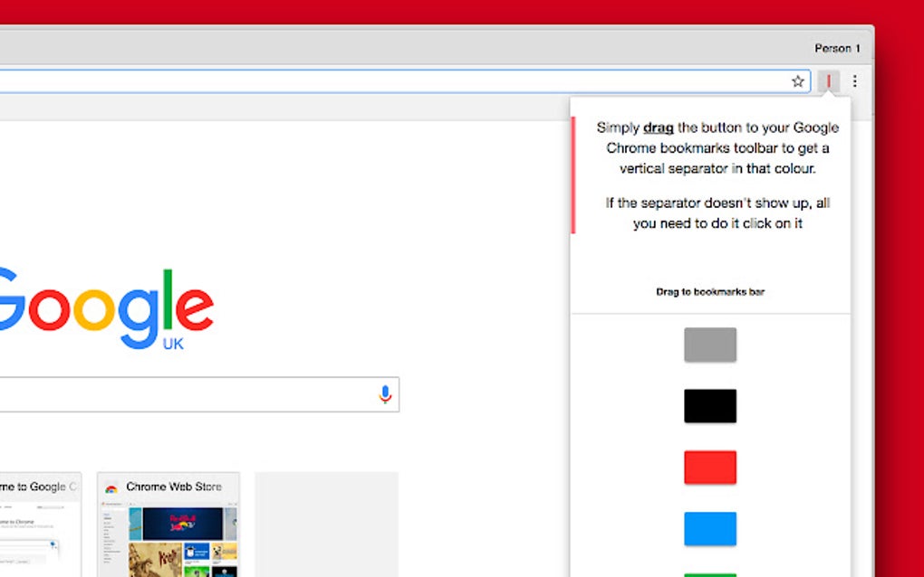 Chrome Bookmark Separator pour Google Chrome - Extension Télécharger