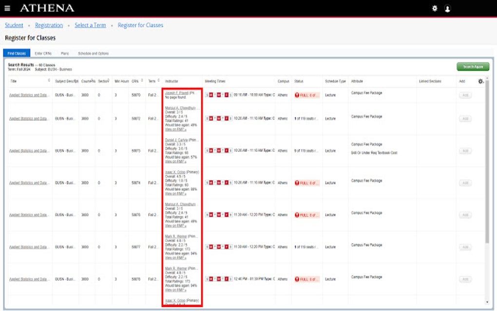 Rate My Professor for UGA for Google Chrome - Extension Download
