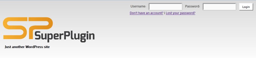 Nice Login Widget for WordPress - Download