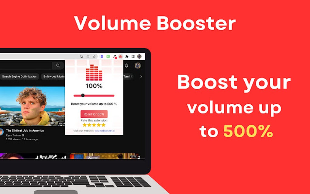 Volume Booster para Google Chrome - Extensión Descargar