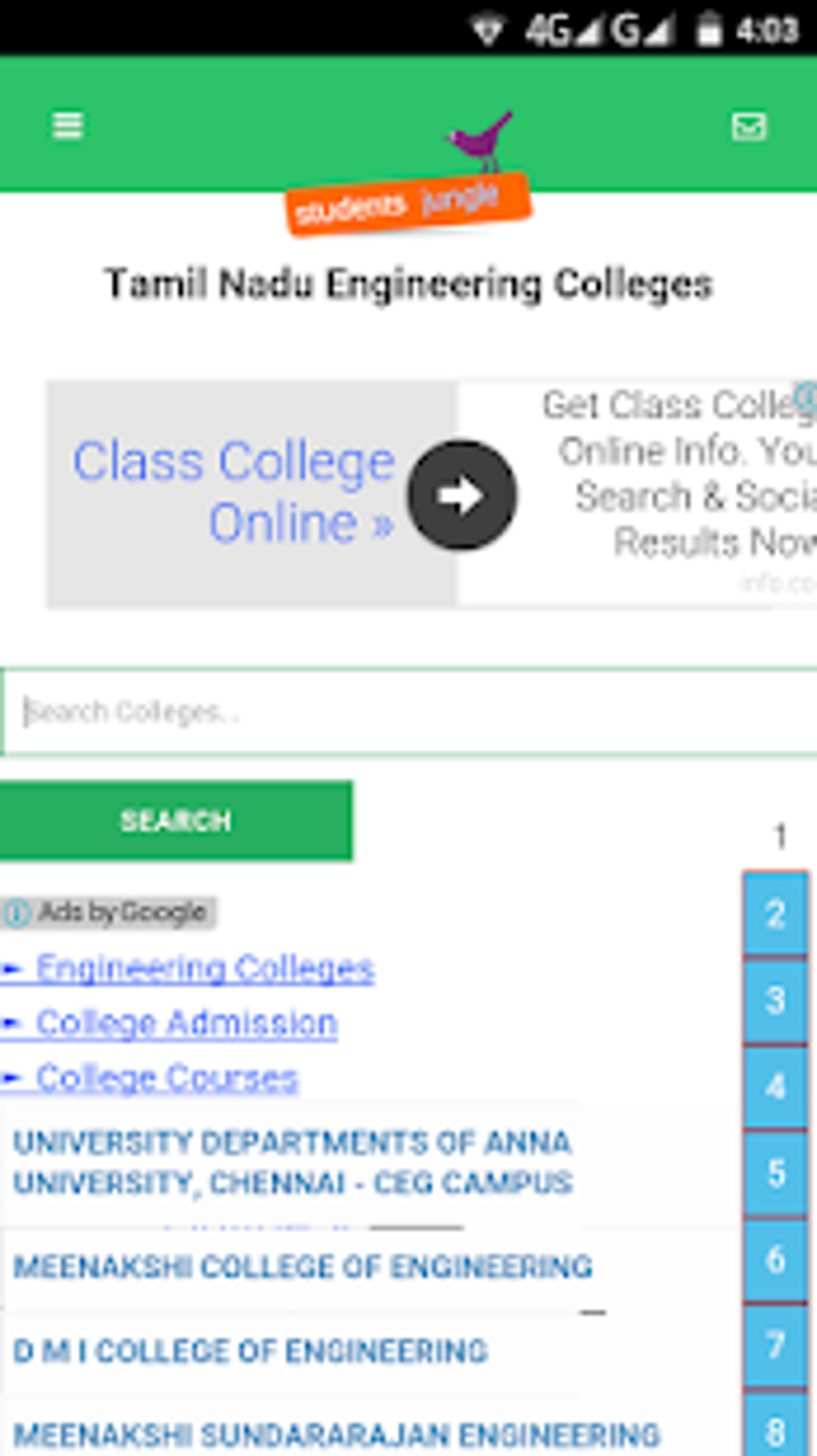 TamilNadu Engineering Colleges para Android - Descargar