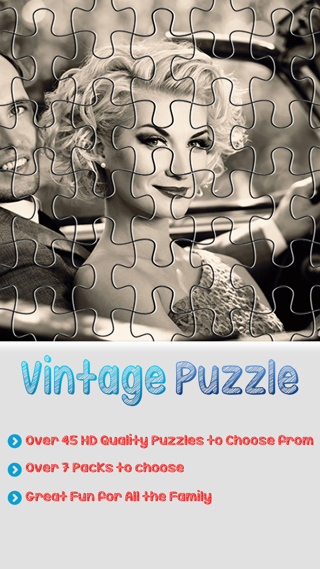 Vintage Jig-saw Free Puzzle To Kill Time for iPhone - Download