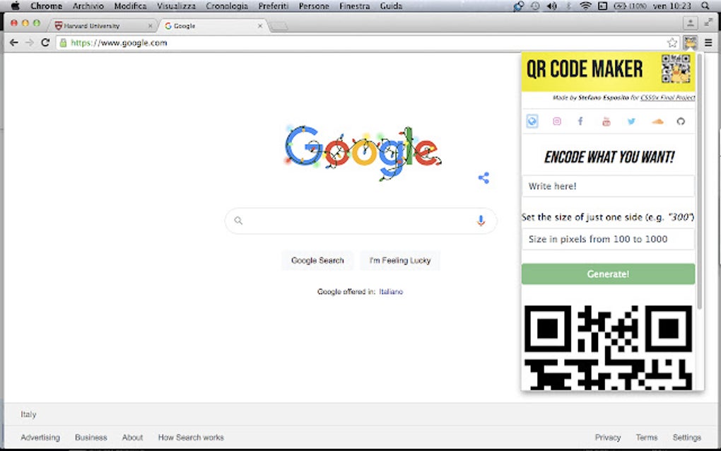 QR Code Maker! para Google Chrome - Extensión Descargar