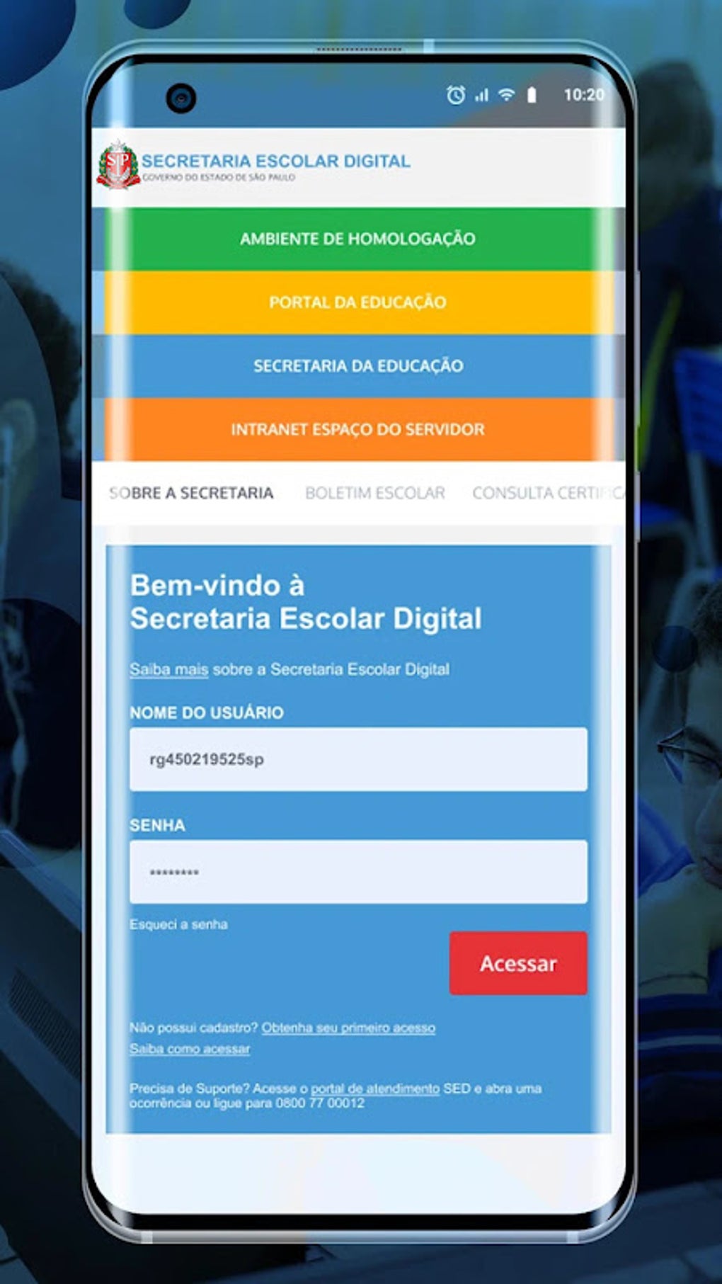 Secretaria Escolar Digital SED APK Android - ダウンロード