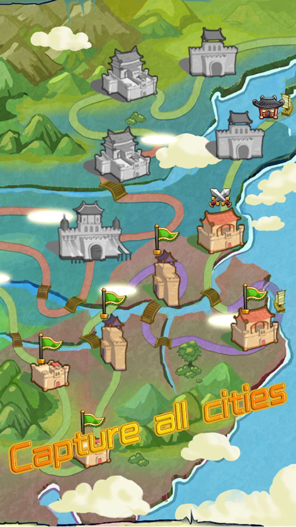 Three Kingdoms Rush-Collect all characters APK para Android - Descargar