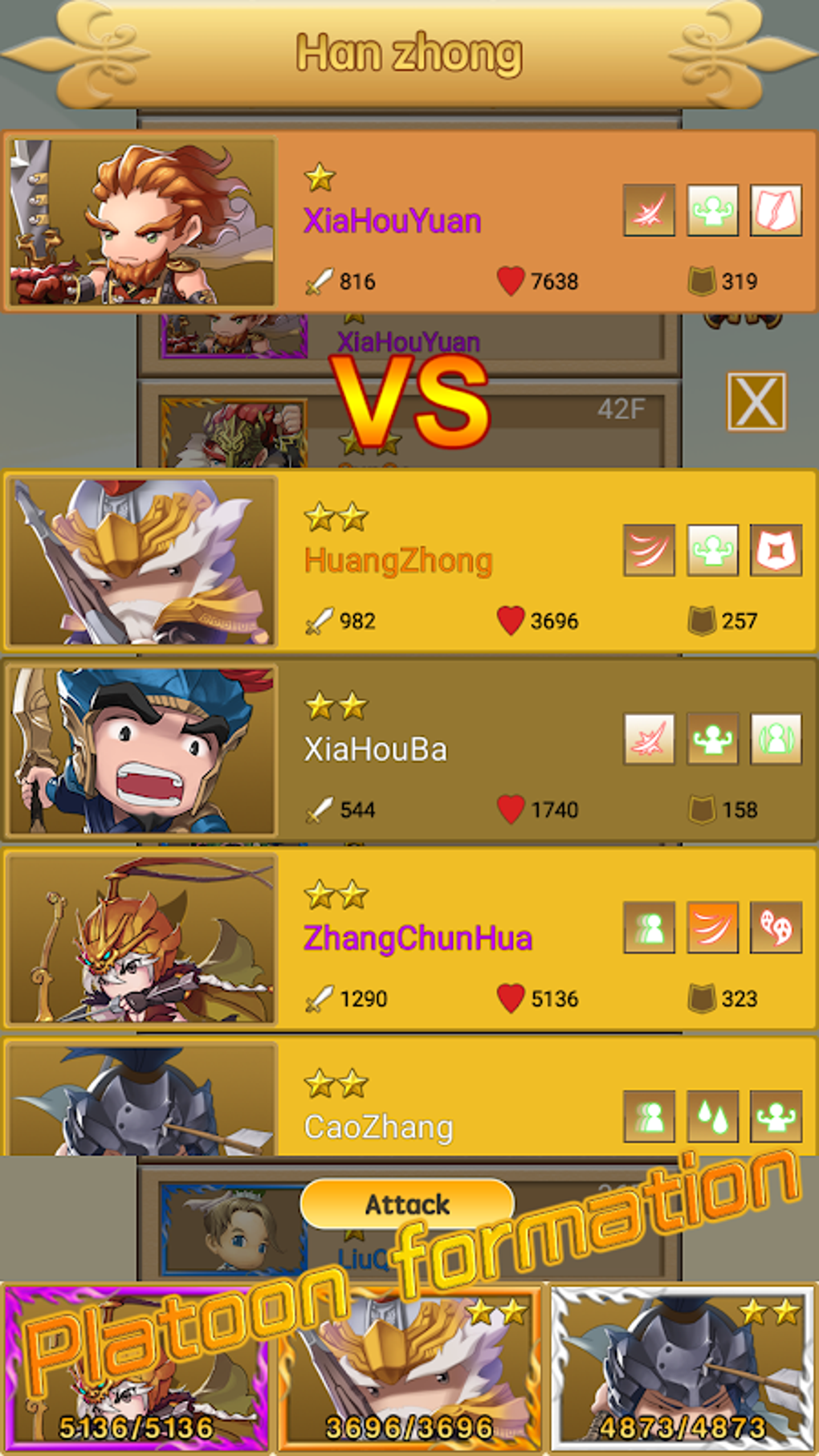 Three Kingdoms Rush-Collect all characters APK para Android - Descargar