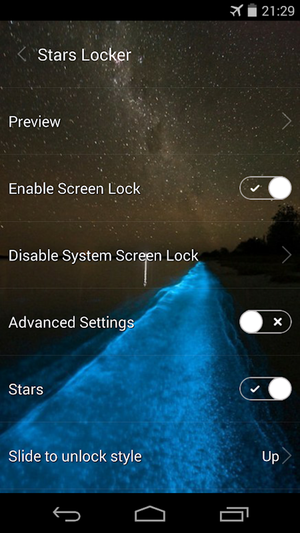 Stars live wallpaper locker APK para Android - Descargar