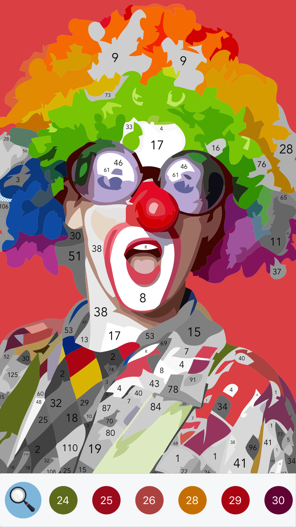 Paint the Photo by Number Game for iPhone - Download