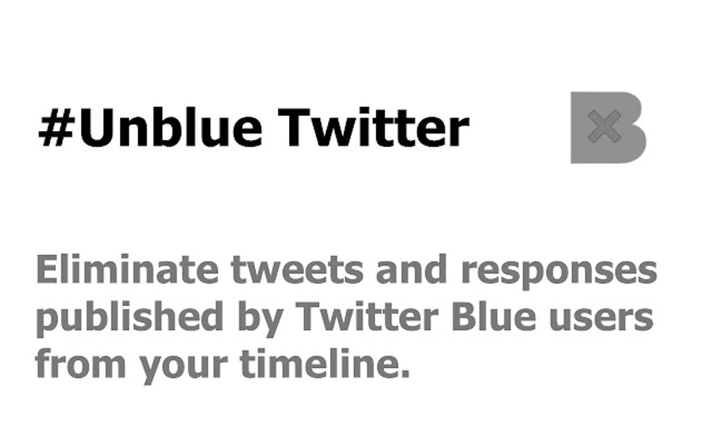 Unblue Twitter for Google Chrome - Extension Download