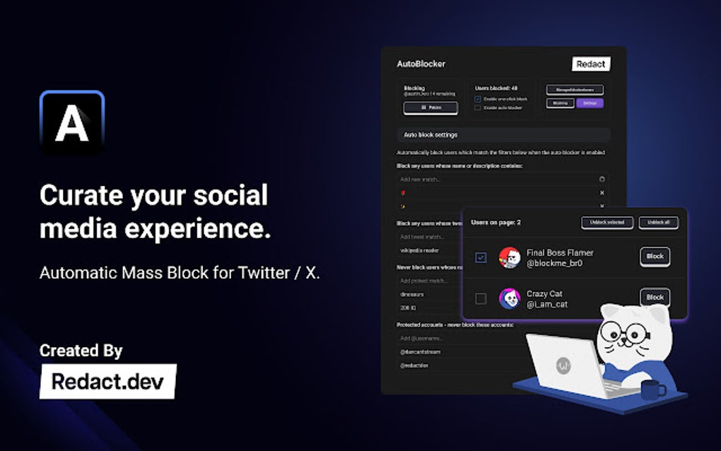 AutoBlocker - Automatically Block Twitter Users para Google Chrome - Extensión Descargar