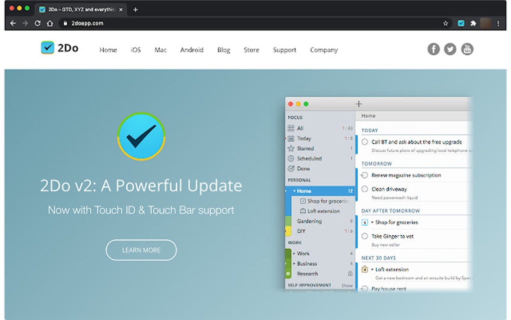 Save to 2Do for Google Chrome - Extension Download