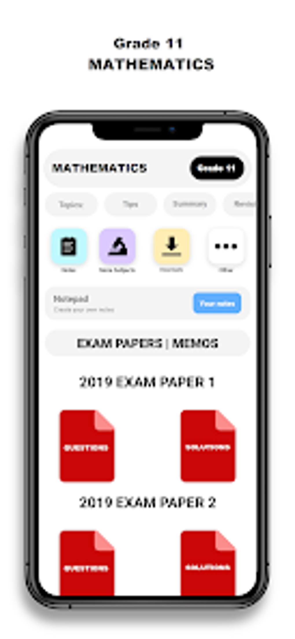 Grade 11 Mathematics para Android - Descargar