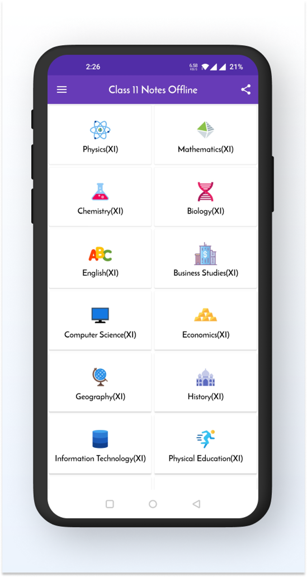 Android 용 Class 11 Notes Offline - 다운로드