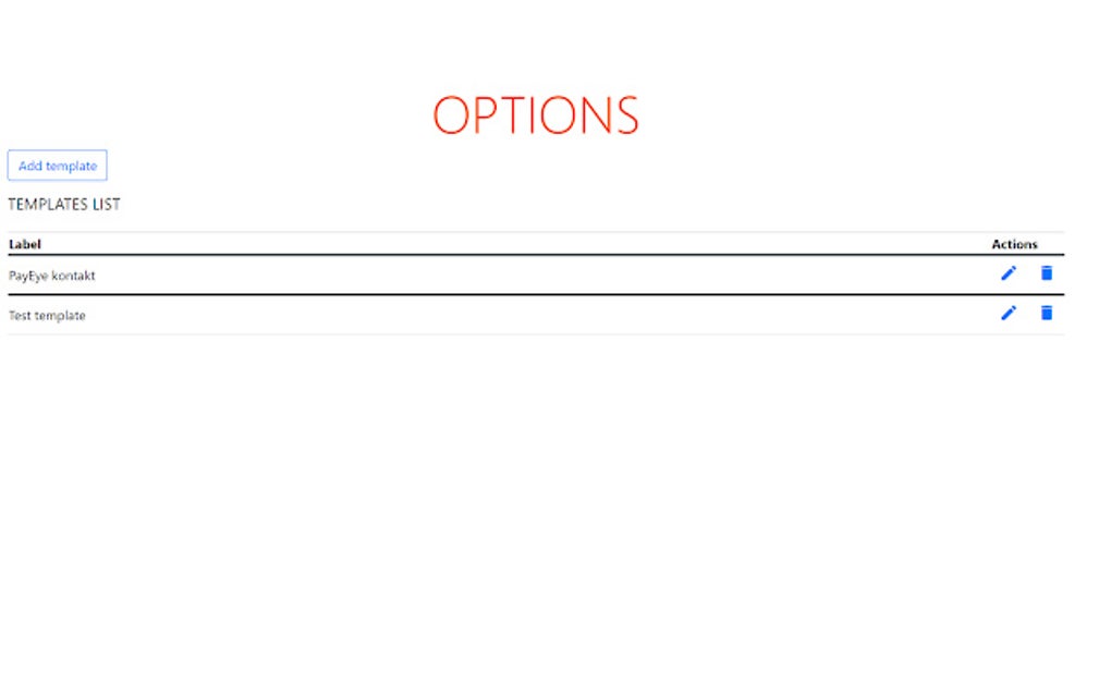 Forms templater para Google Chrome - Extensión Descargar