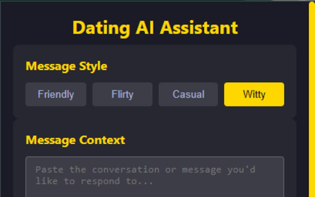 Dating AI Assistant Google Chrome 용 - 확장 프로그램 다운로드