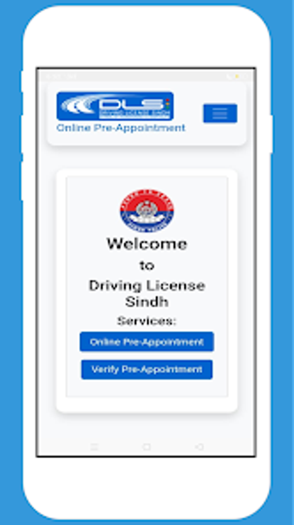 DLS Online Pre-Appointment for Android - Download