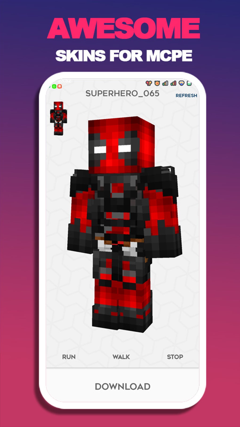 Superhero Skin Craft para Android - Descargar