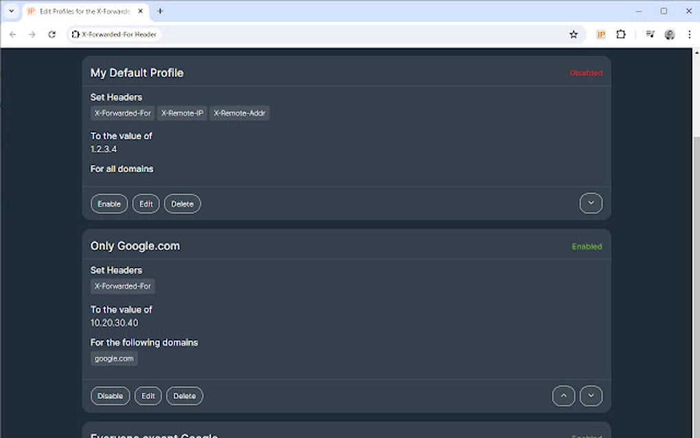 X-Forwarded-For Header for Google Chrome - Extension Download