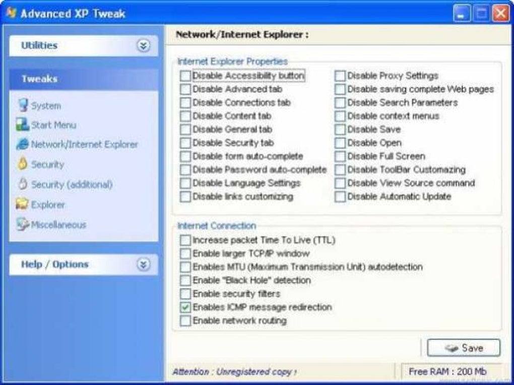 Advanced XP Tweak - Descargar