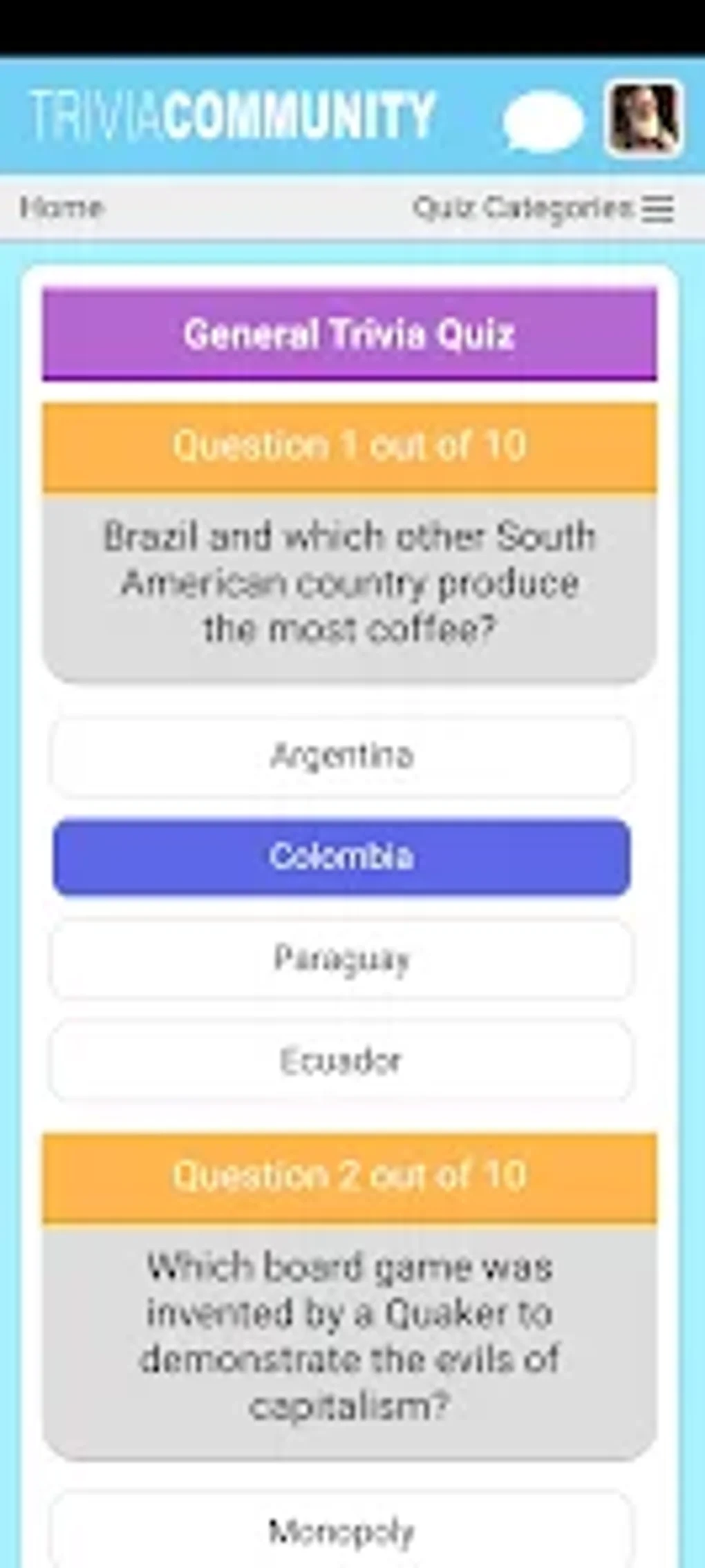 Trivia Community per Android - Download