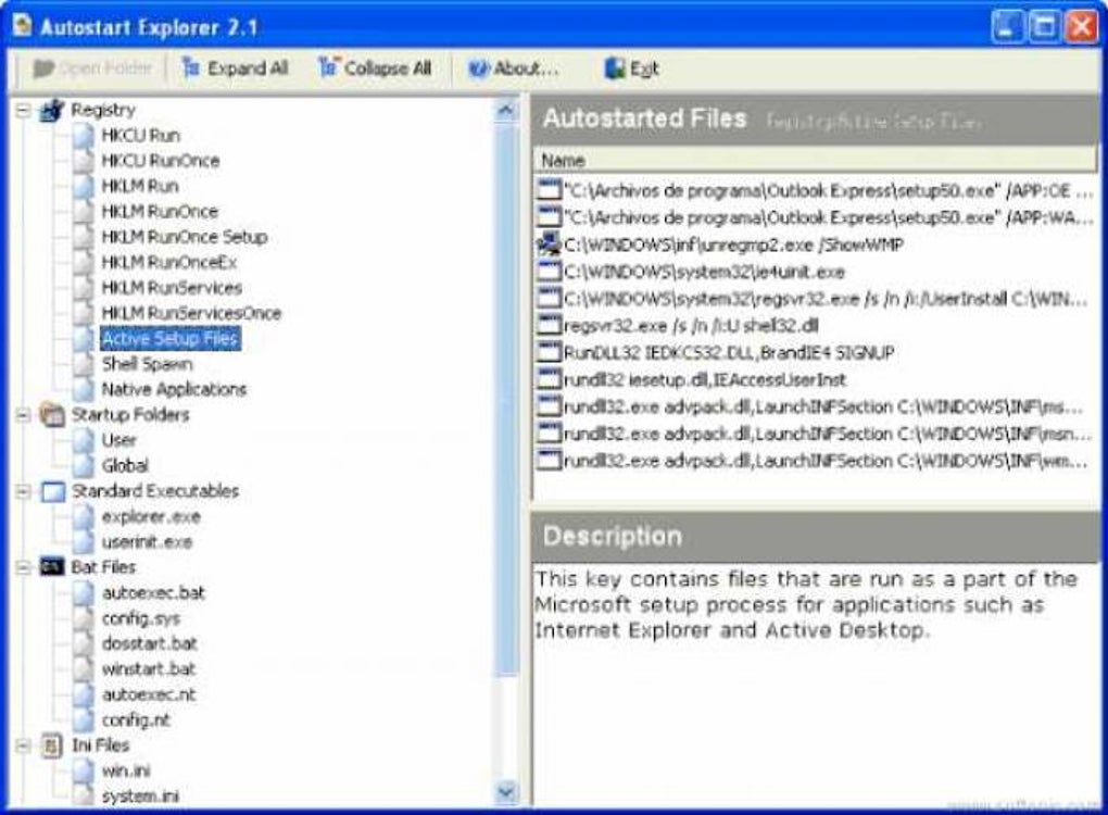 Autostart Explorer - Descargar