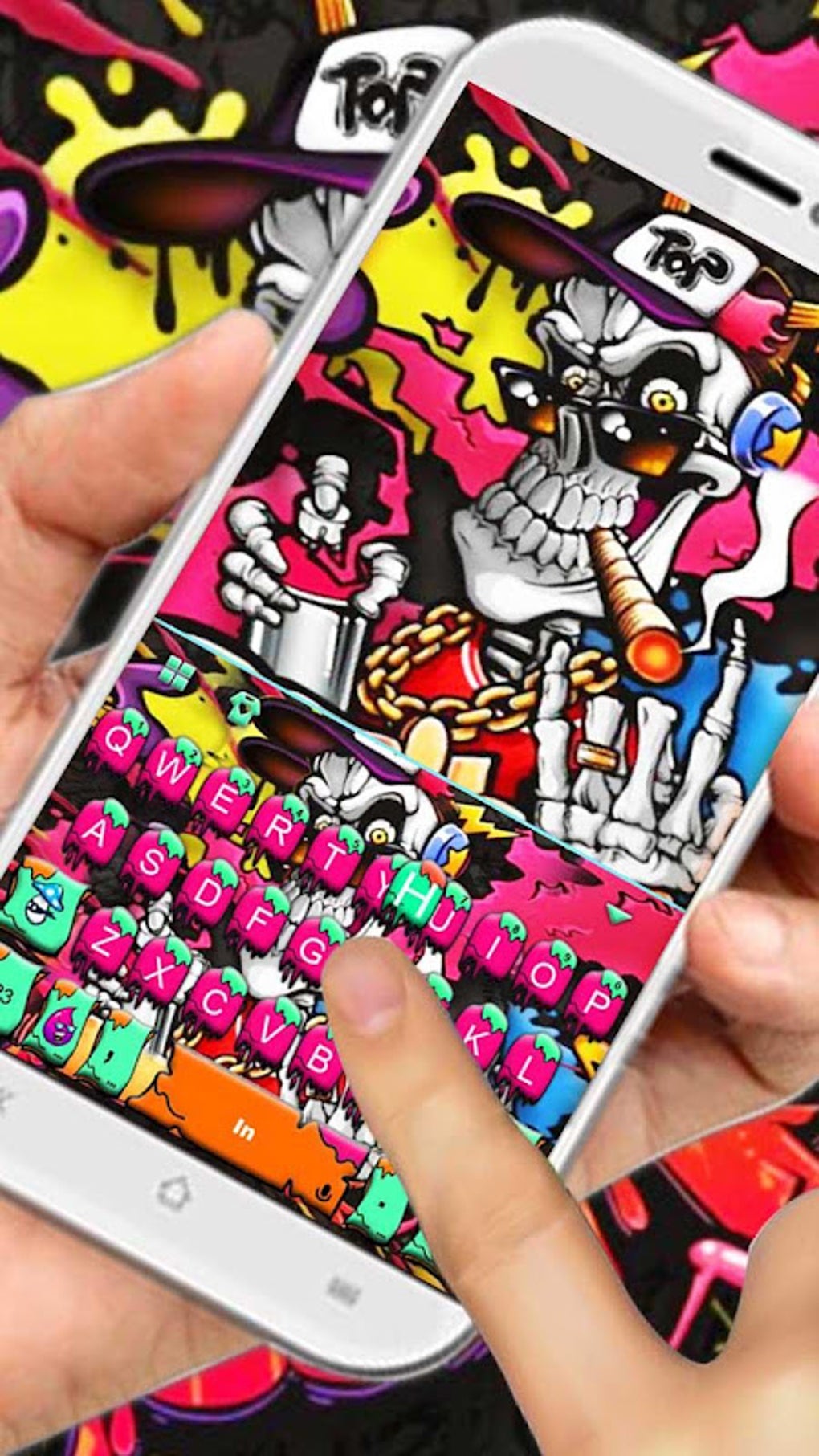 Graffiti Smoke Skull Keyboard Theme APK for Android - Download