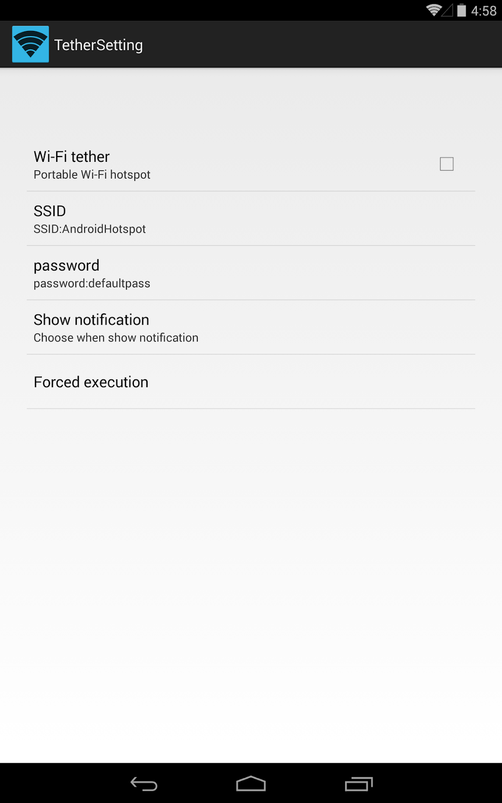 TetherSetting free tethering APK for Android - Download