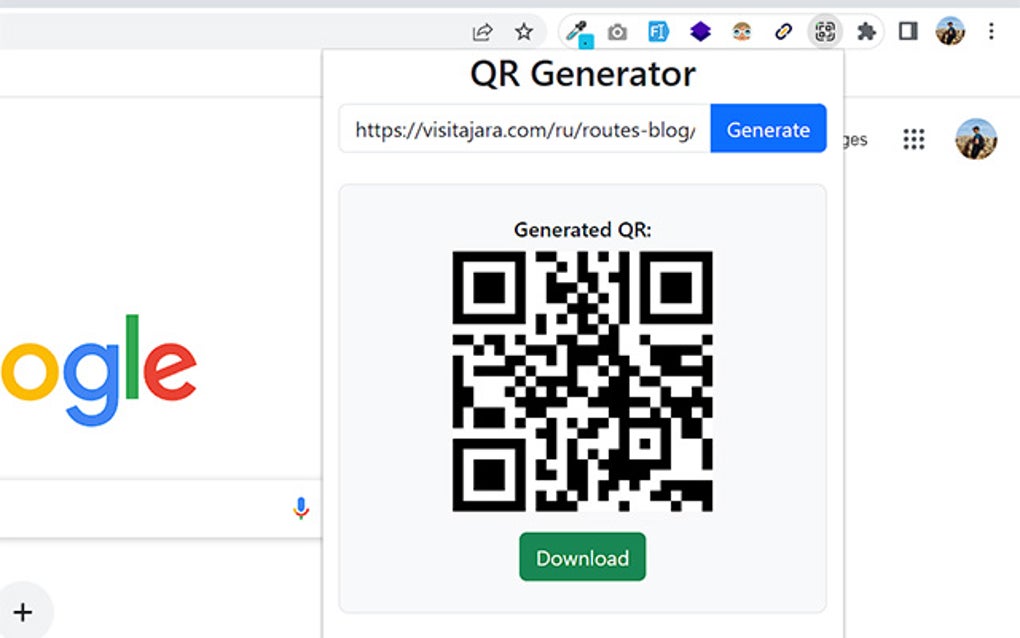QR Generator for Google Chrome - Extension Download