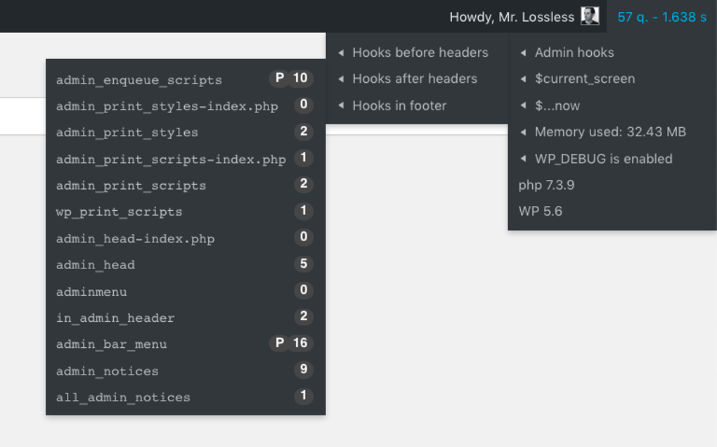 WordPress 용 Admin Bar Tools - 다운로드