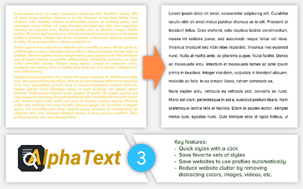 AlphaText - Make text readable! for Google Chrome - Extension Download