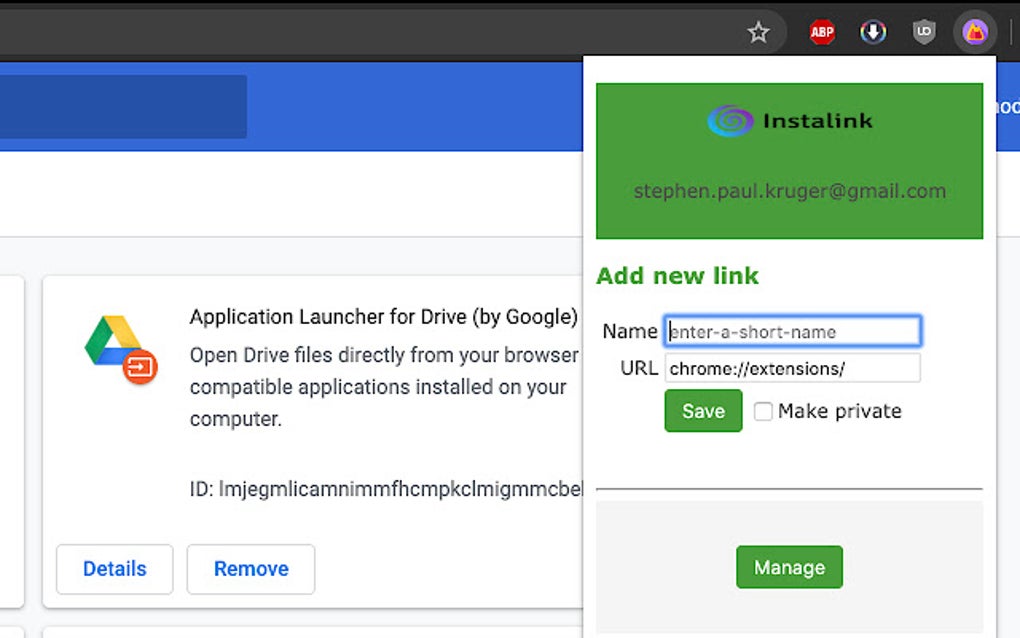 Instalink for Google Chrome - Extension Download