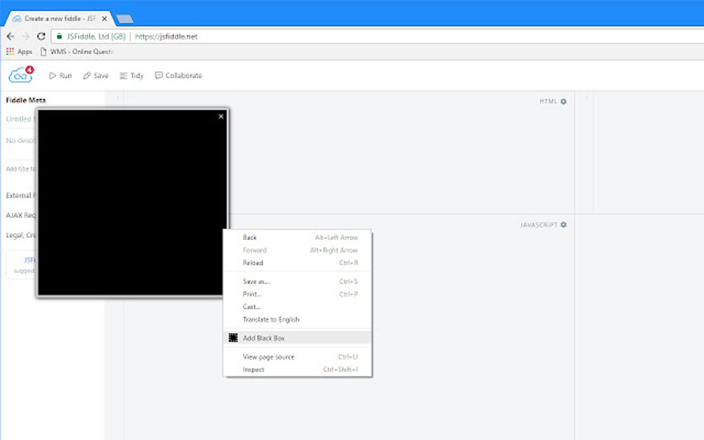 Black Box Content Hider for Google Chrome - Extension Download