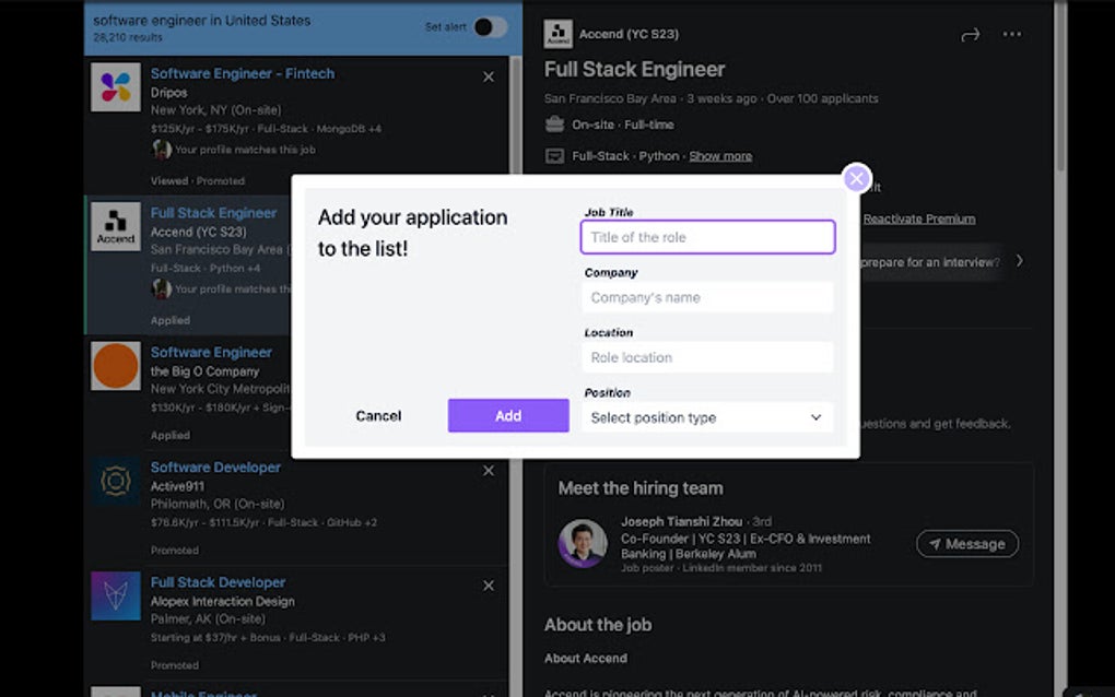 Jobbin for Google Chrome - Extension Download