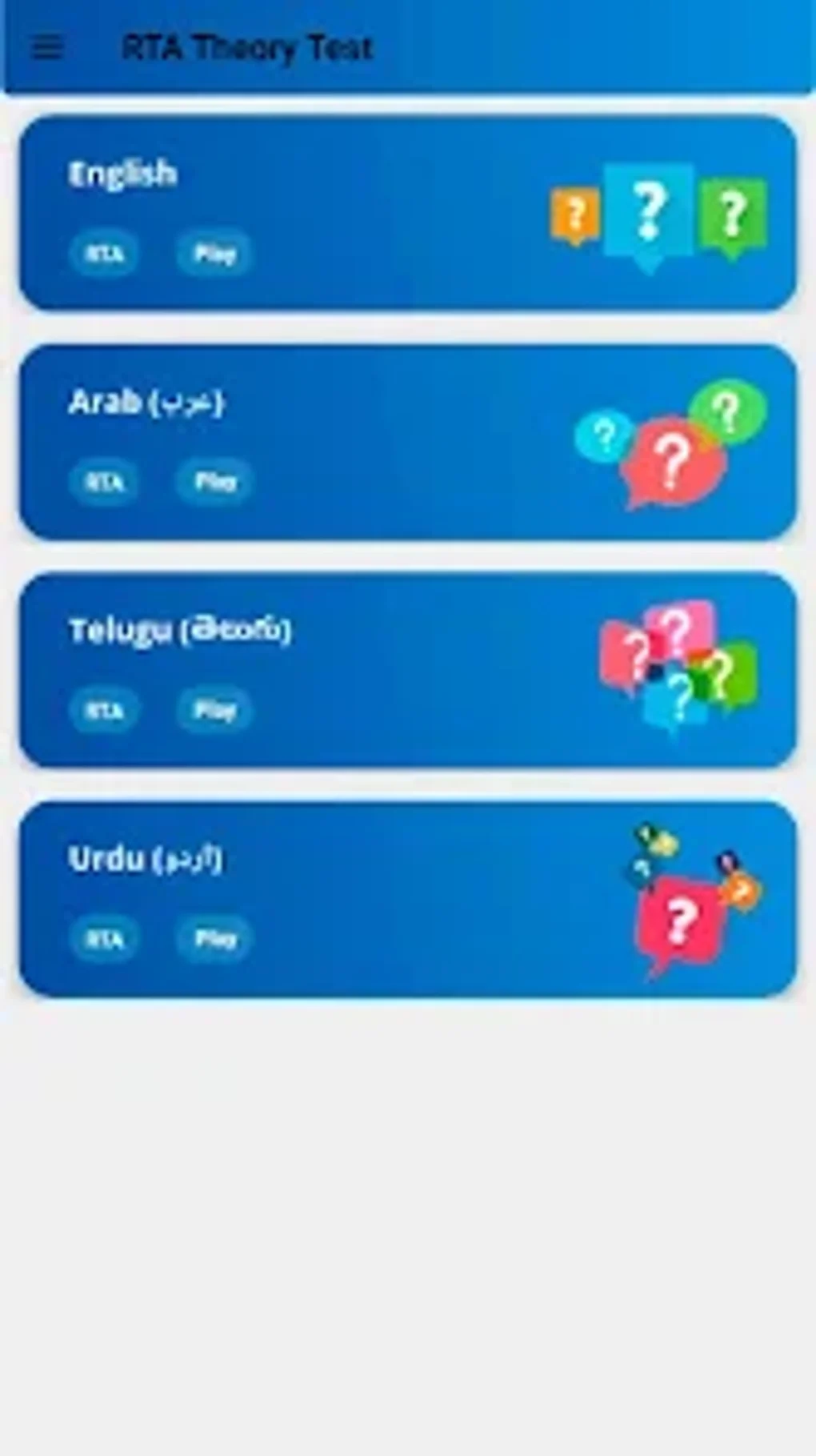 RTA Driving theory test per Android - Download