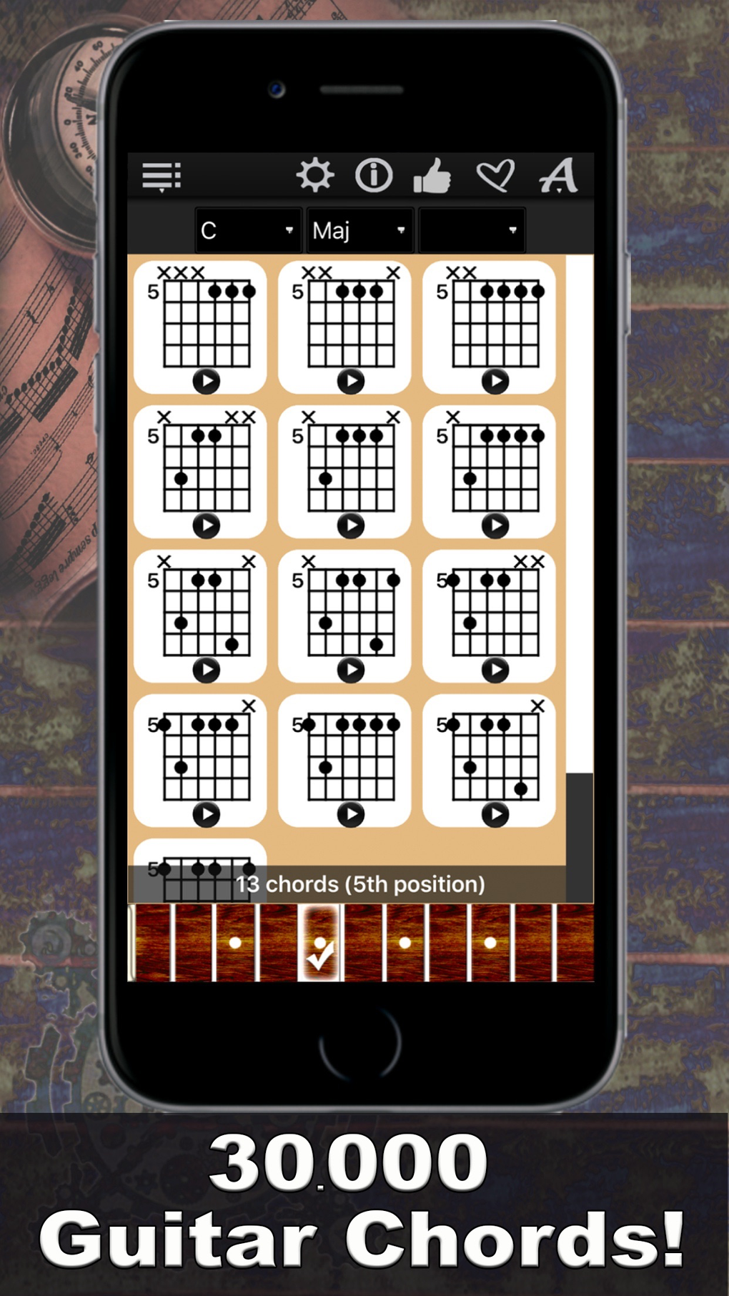 Guitar Chords Compass para iPhone - Descargar