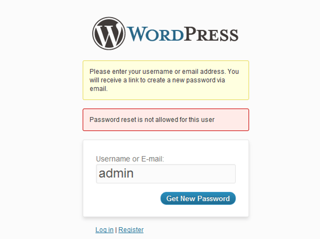 WordPress 용 Prevent Password Reset - 다운로드
