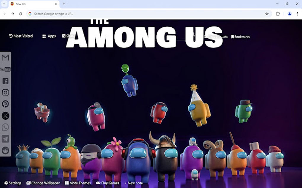 Among Us Wallpaper for Google Chrome - Extension Download