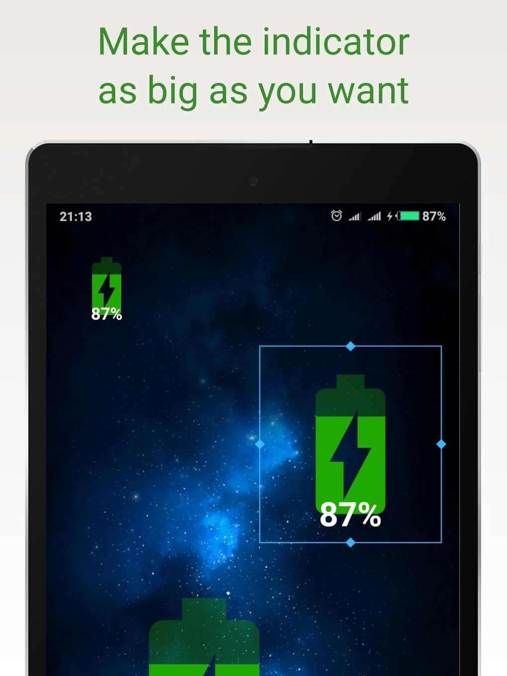 Simple Big Battery Widget for Android - Download