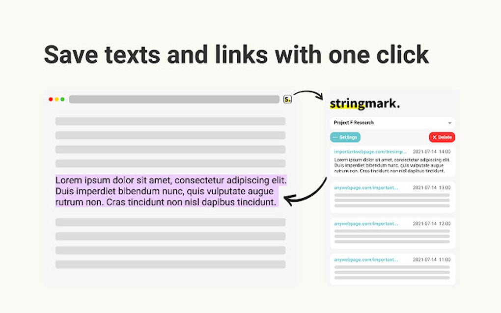 Stringmark: Highlight for later! for Google Chrome - Extension Download