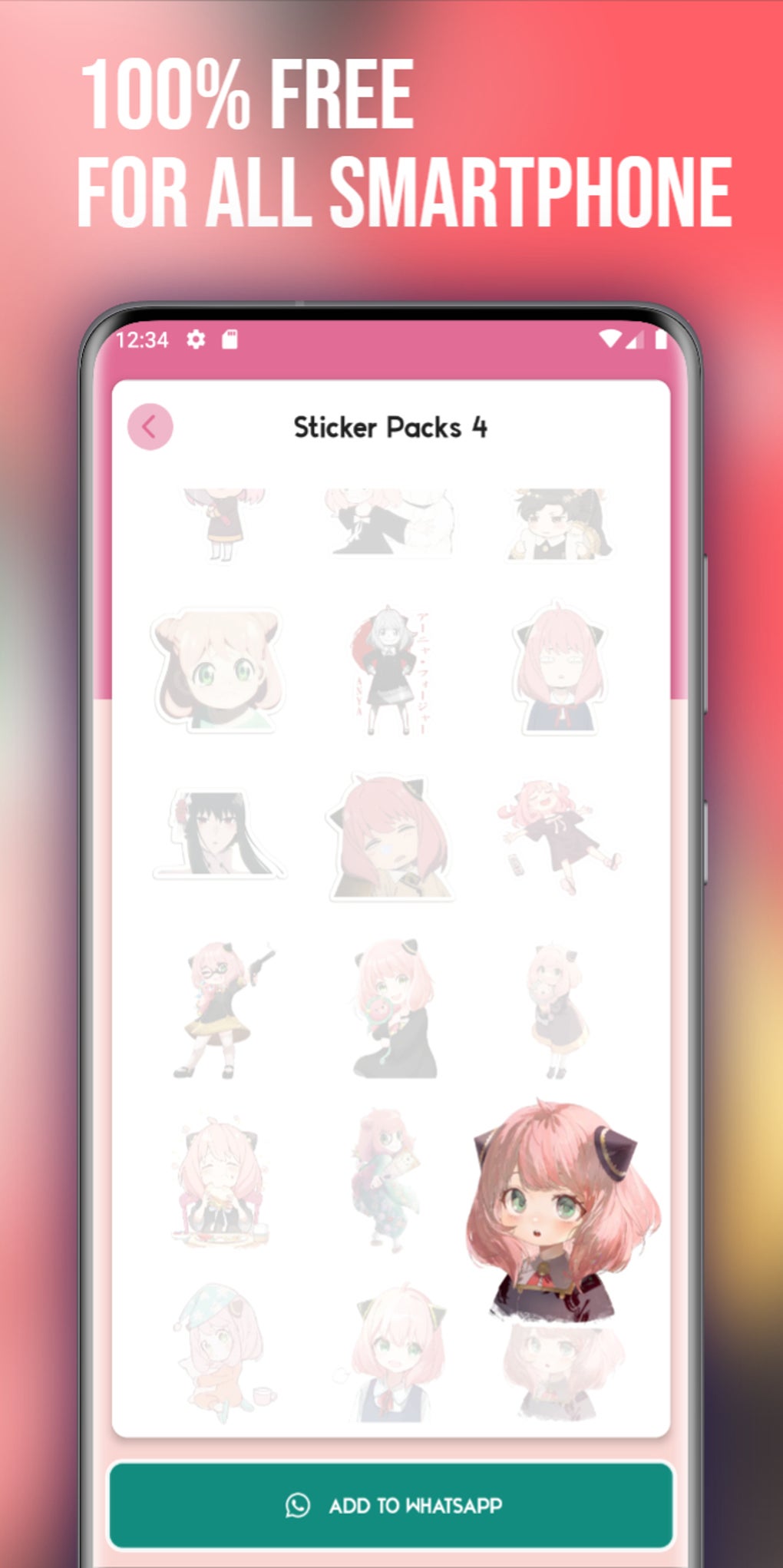 Anya Forger Stickers For WA para Android - Descargar